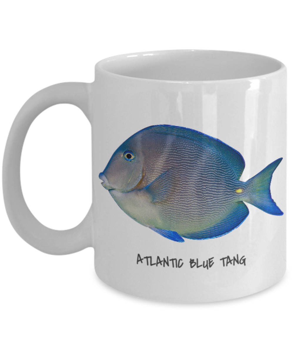 Atlantic Blue Tang Tropical Fish Ceramic Mug Collection Great Gift for ...