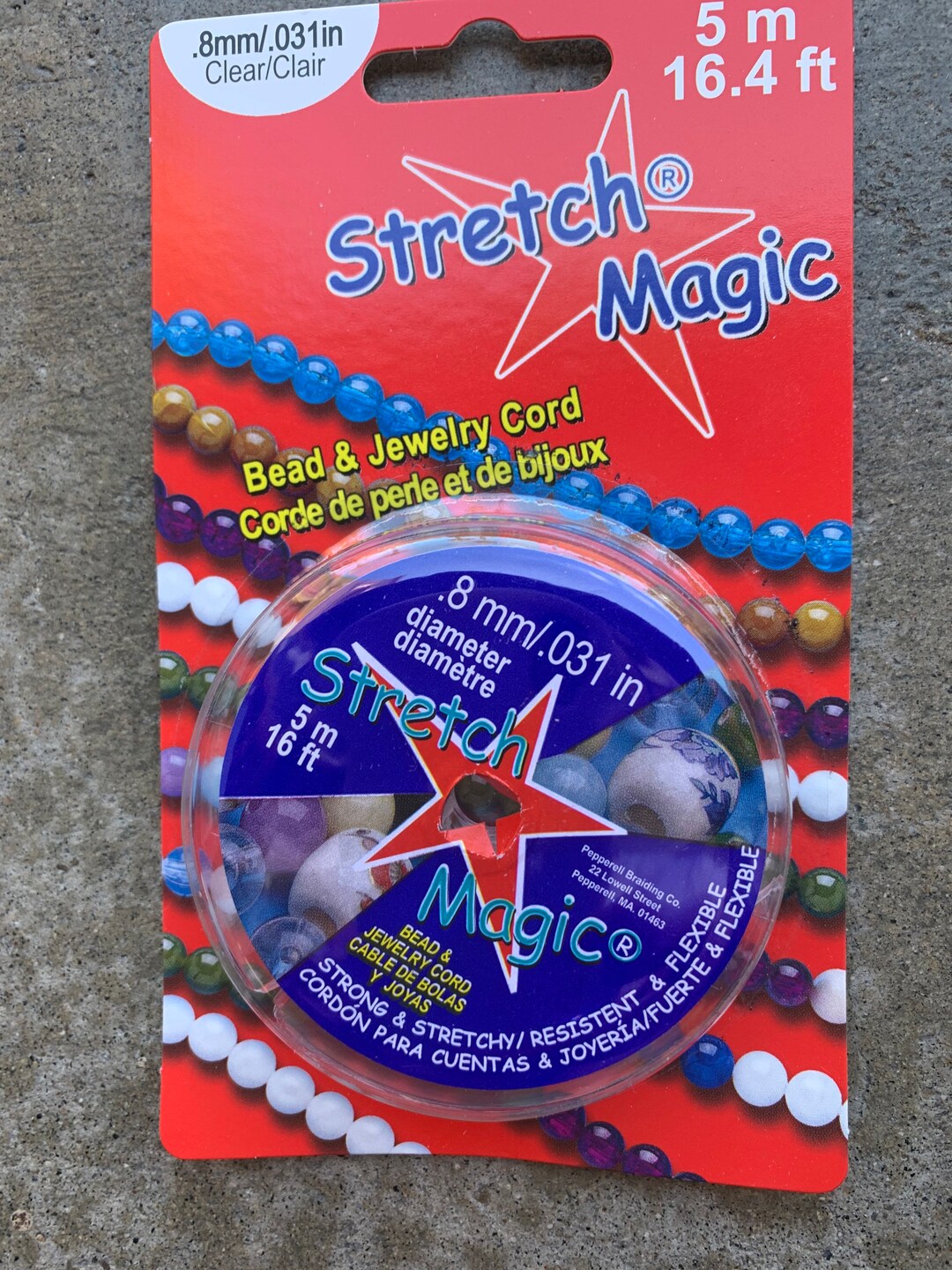 Clear .8mm Stretch Magic, 16ft Spool - Etsy