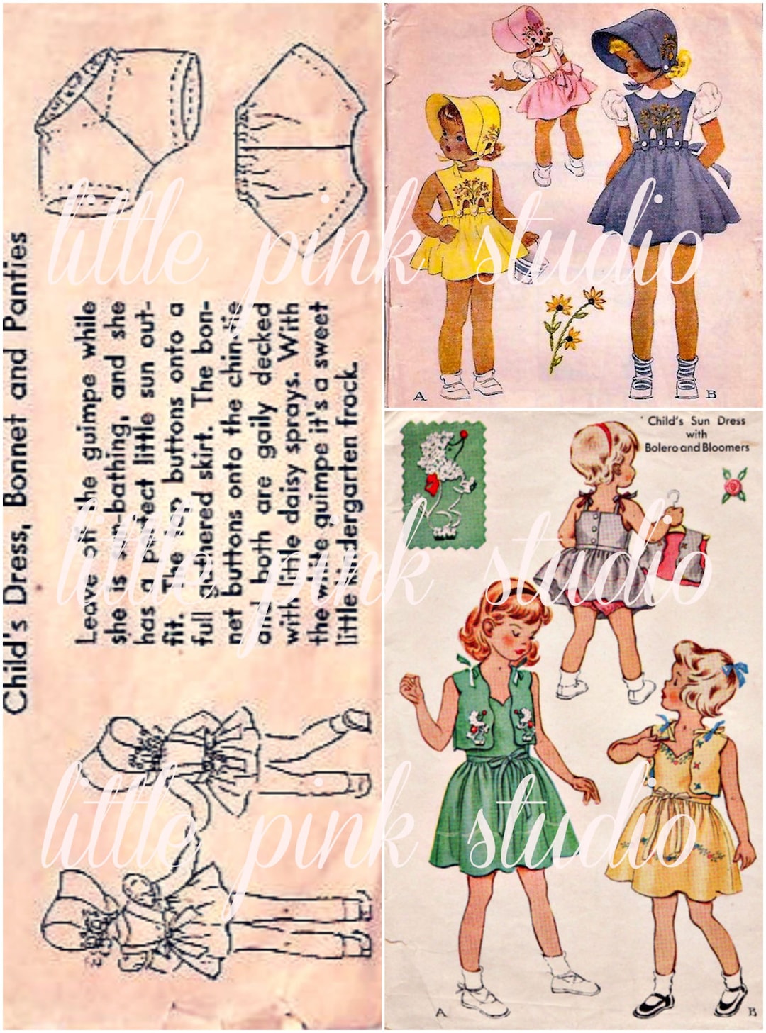 Pattern Girls 03, Printable Collage Sheet (digital Download, Printable ...