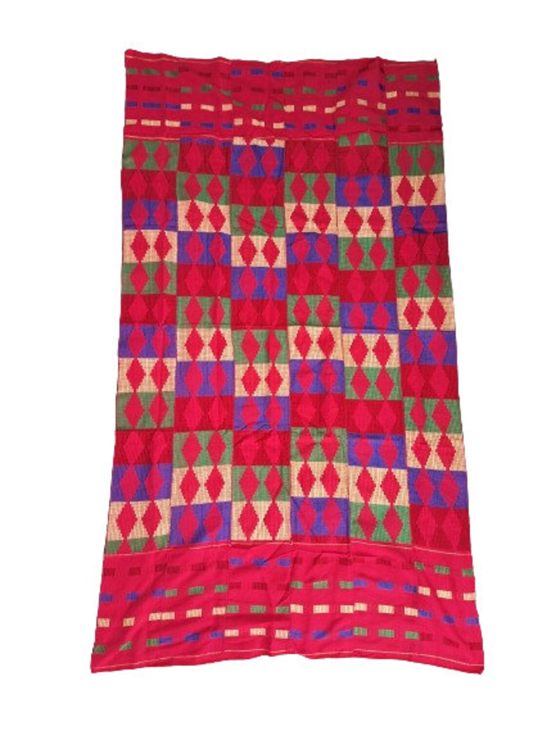 Vibrant Colorful Authentic Kente Cloth | Ghana - Etsy