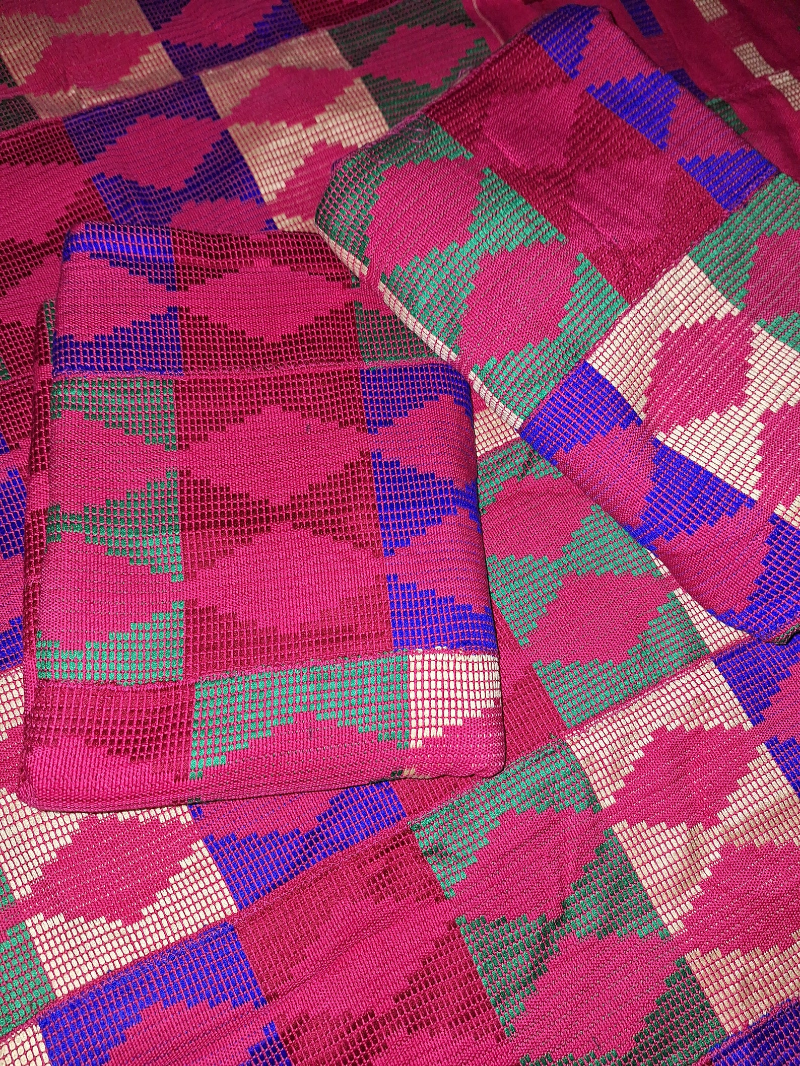 Vibrant Colorful Authentic Kente Cloth | Ghana - Etsy