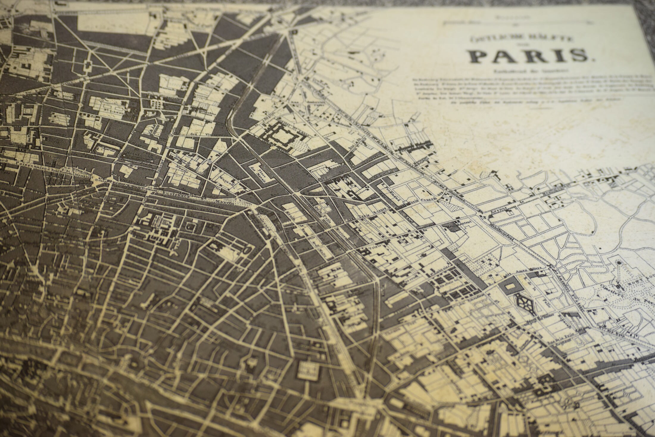 Old Paris Map - Print - Etsy