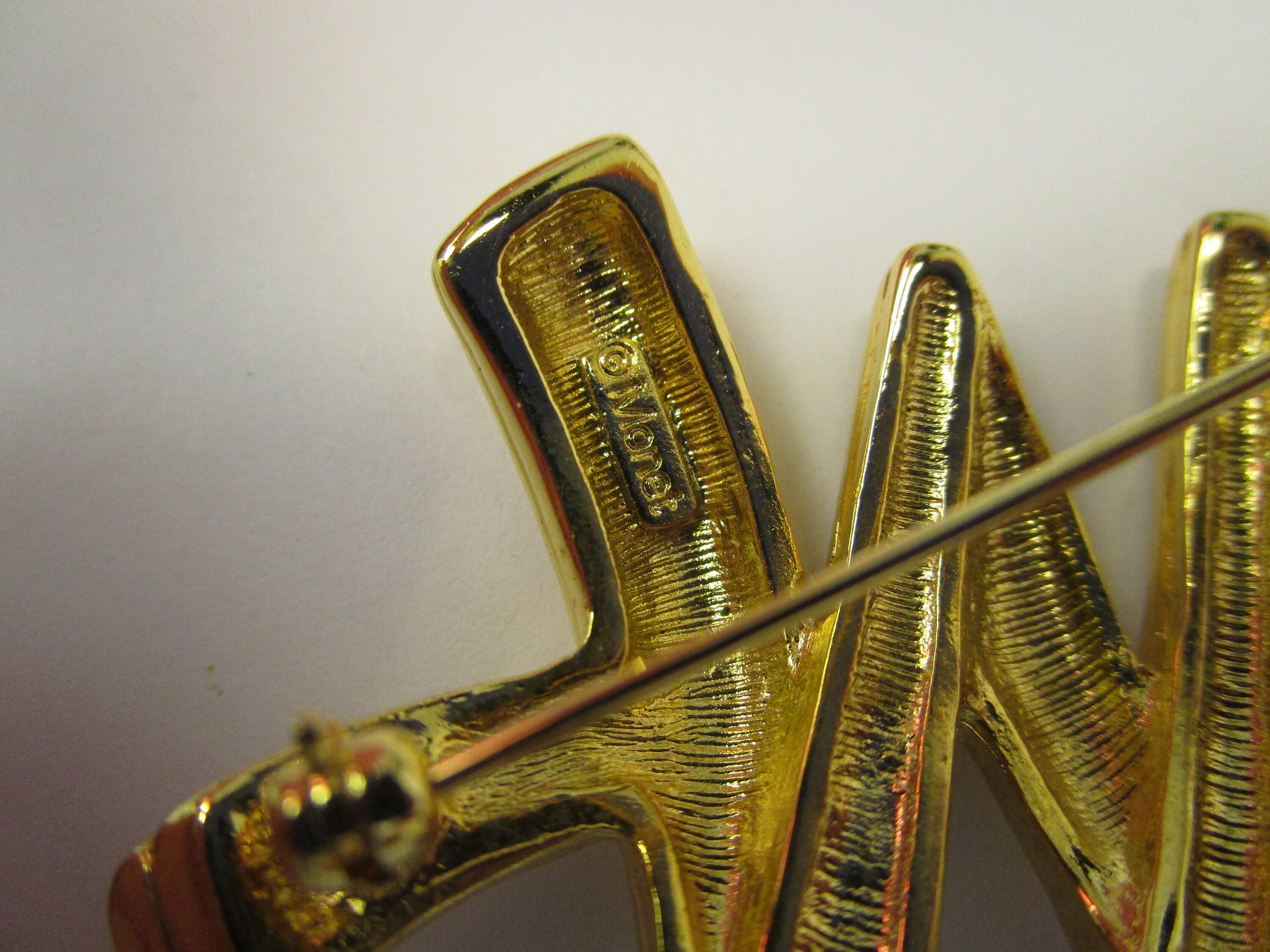 Pristine Large Shiny Gold Monet Christmas Tree Brooch Pin Gold - Etsy