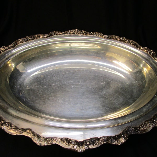 Silver Serving Bowl - Etsy