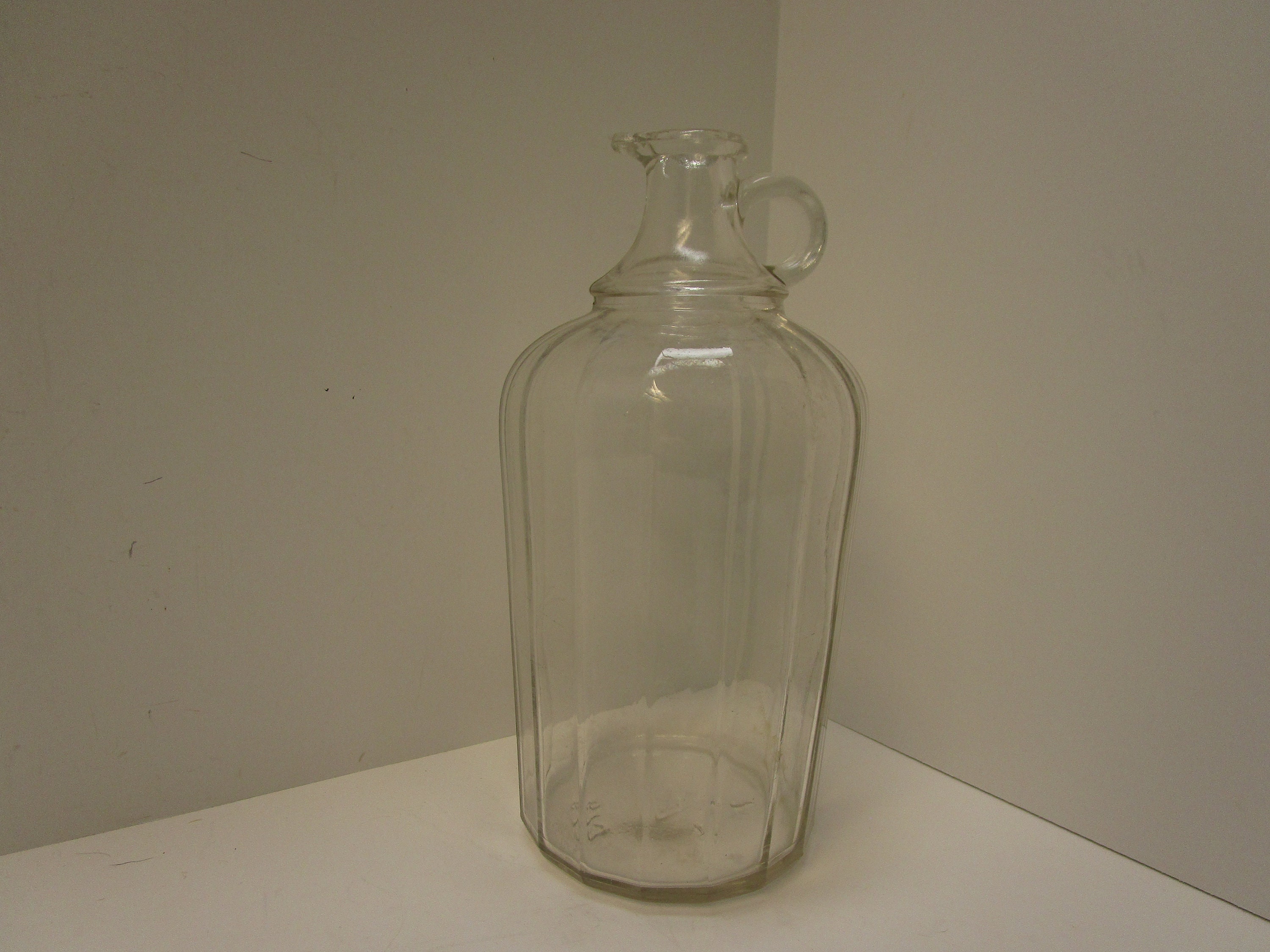 Antique Paneled Glass Jug Turner Bro's Glass Handled Jug | Etsy