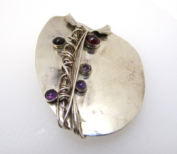 Sharp Dressed Man Scarf Pin Modernist Sterling Silver… - Gem