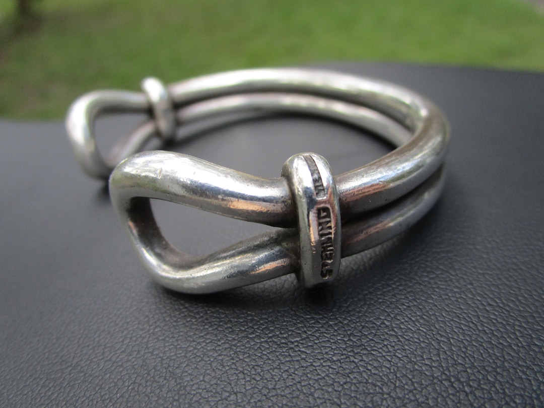 1960s Estate Mexican Designer Carmen Beckmann Heavy Sterling Silver ...