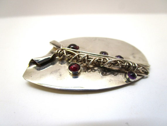 Sharp Dressed Man Scarf Pin Modernist Sterling Silver… - Gem