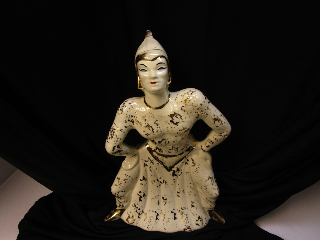 Rare Antique Estate Porcelain Japanese Jester Taikomochi Kokan Statue ...