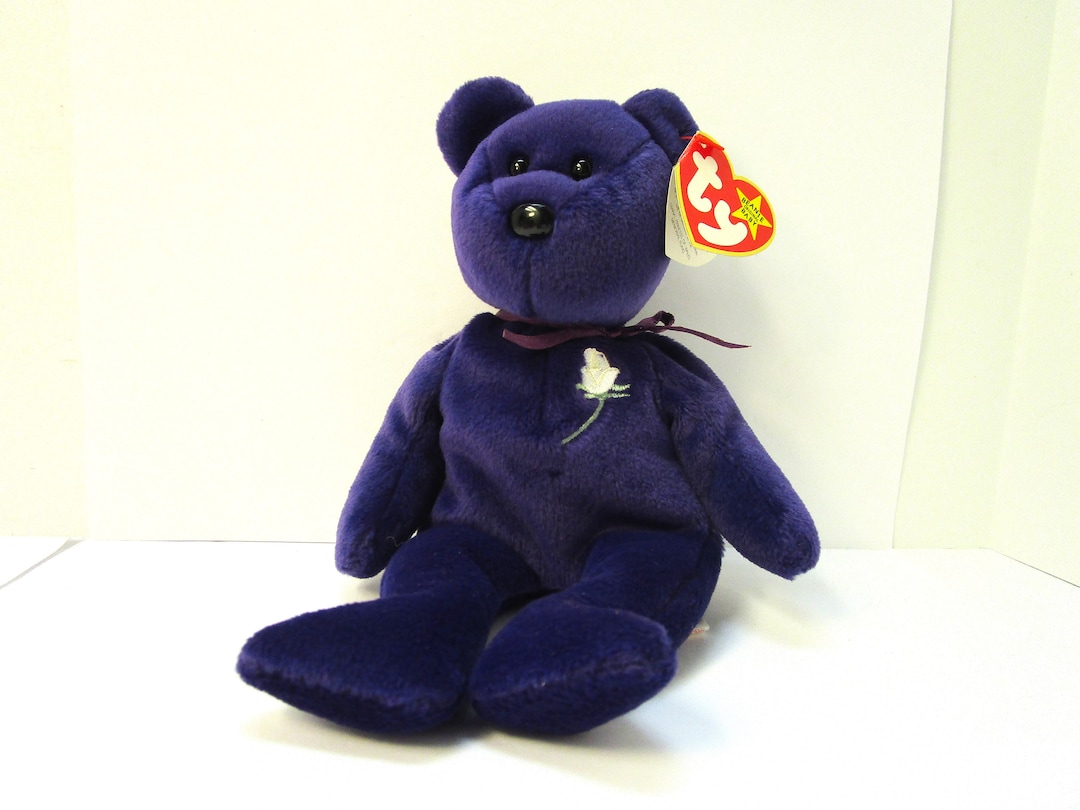 Pristine 1997 Ty Beanie Baby Princess Diana Bear Original #472 Ty ...
