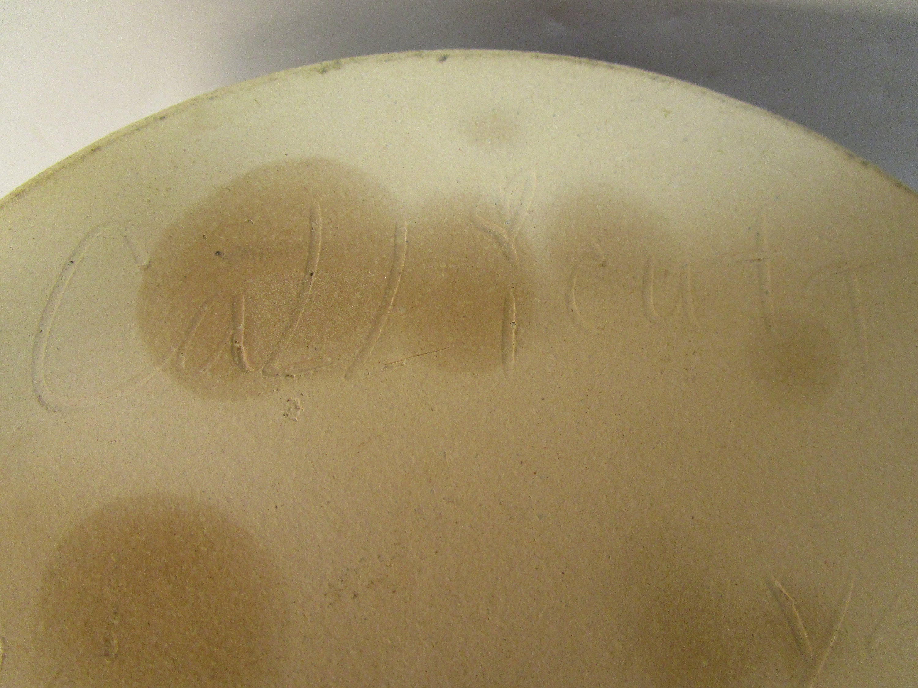 Authentic Callicutt Pottery Crock Bean Pot Lidded NC Pottery Stoneware ...