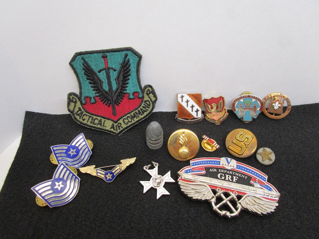 1970s US Air Command Tactical Pilot Collection Lot Pins Gerald R Ford ...