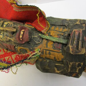 Extremely Rare 1800s Antique Wood Sculpture Native Inca Warrior 18.5 ...
