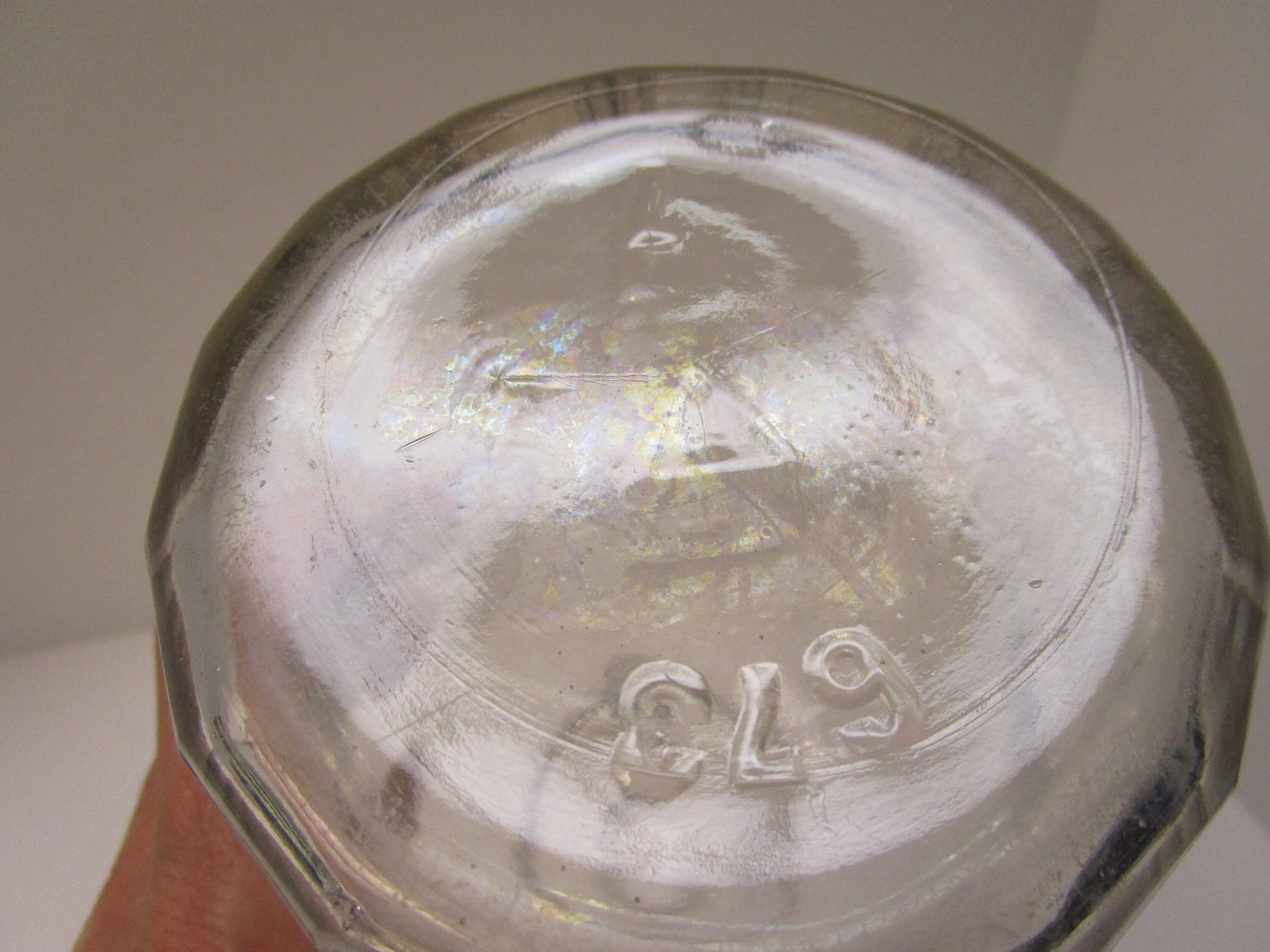 Antique Paneled Glass Jug Turner Bro's Glass Handled Jug | Etsy