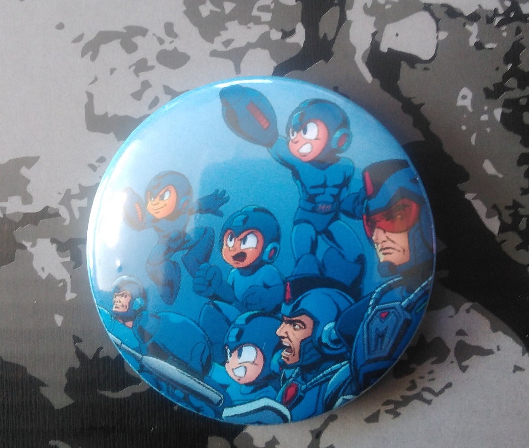Mega Man Button - Etsy