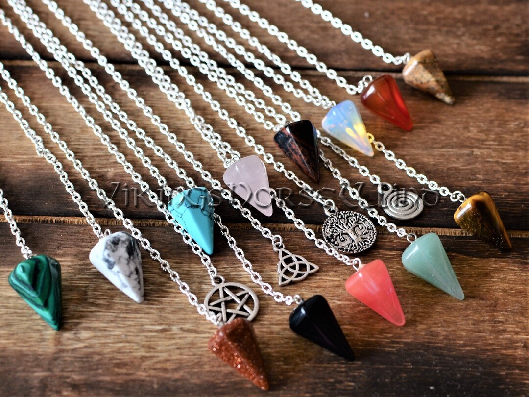Dowsing Crystal Pendulum Customized Witches Pendulum, Witchcraft Wicca ...
