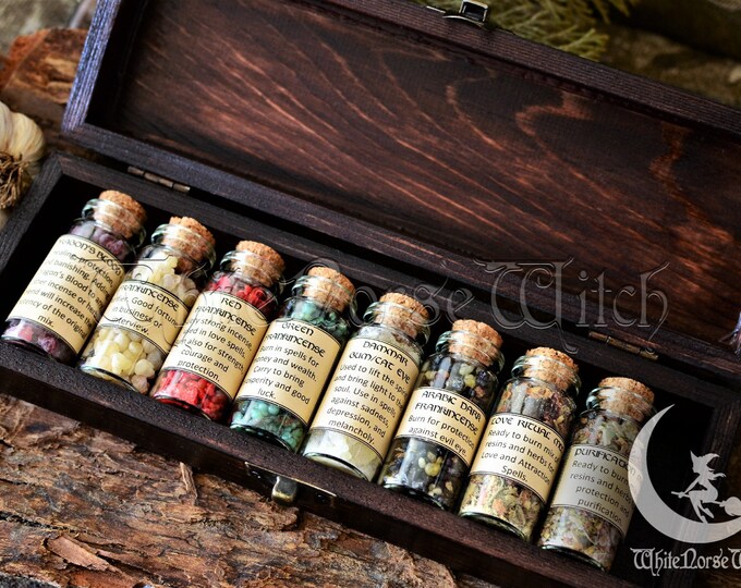Witchcraft Apothecary Box - Witch Herbs & Crystals Cabinet, Wicca ...