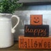 Happy Halloween Blocks Sign Halloween Decor Fall Decor Autumn | Etsy