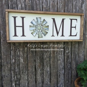 Windmill Home Sign Farmhouse Home Signs Windmill Wall Decor Windmill ...