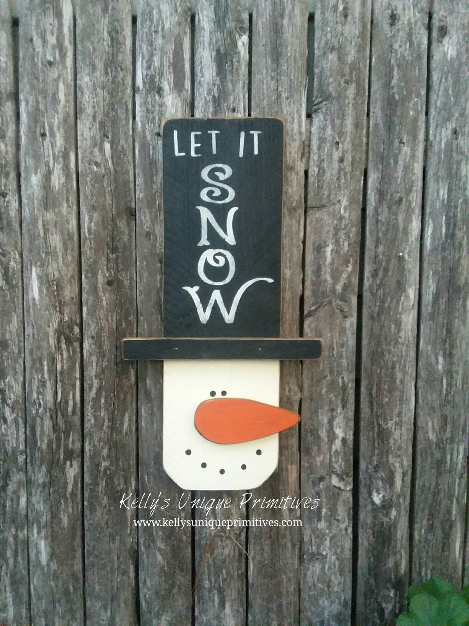 Let It Snow Snowman Sign Christmas Decor Holiday Decor Snowmen | Etsy