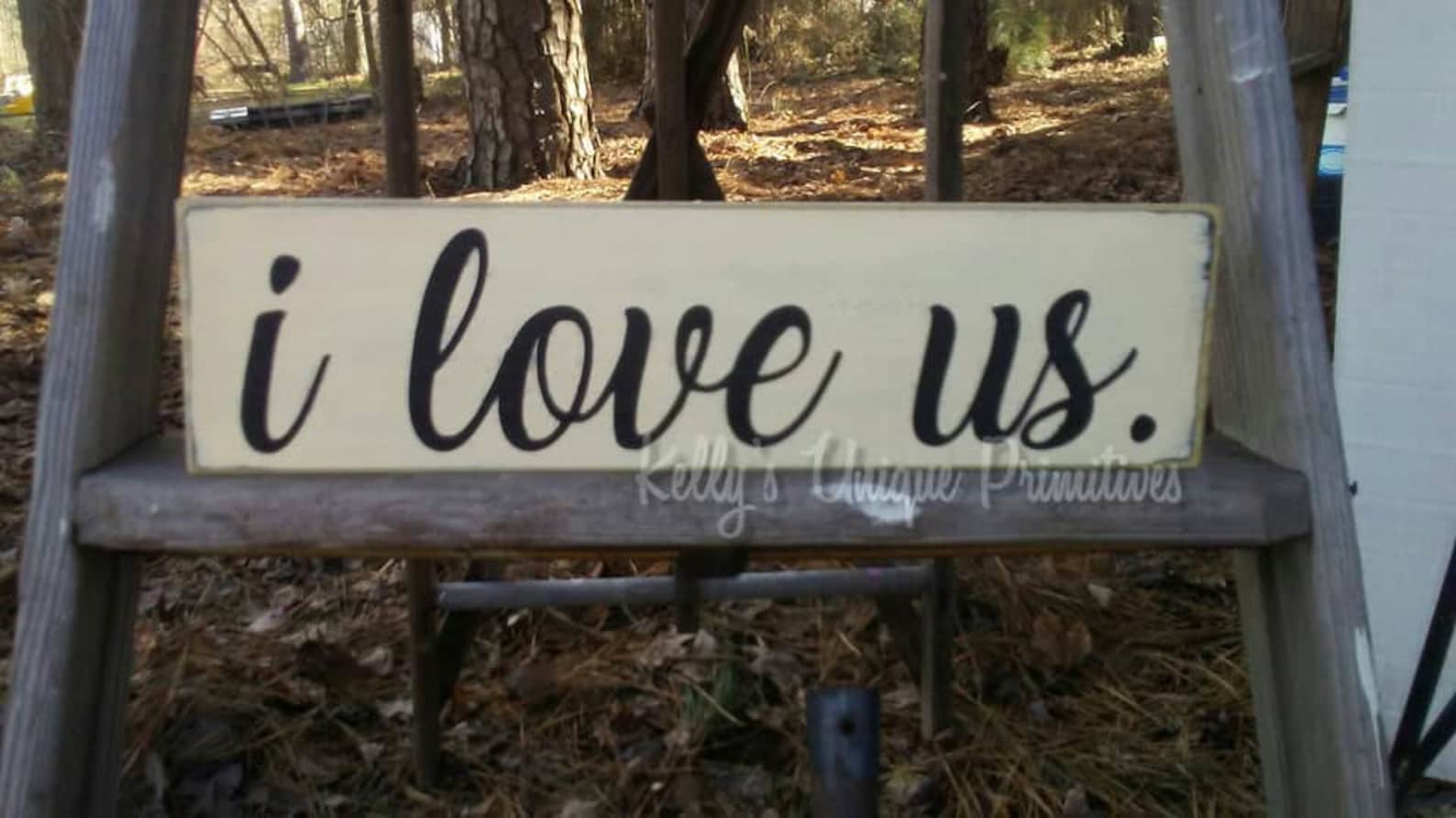 I Love Us Wooden Country Sign Home Decor Country Decor Rustic - Etsy