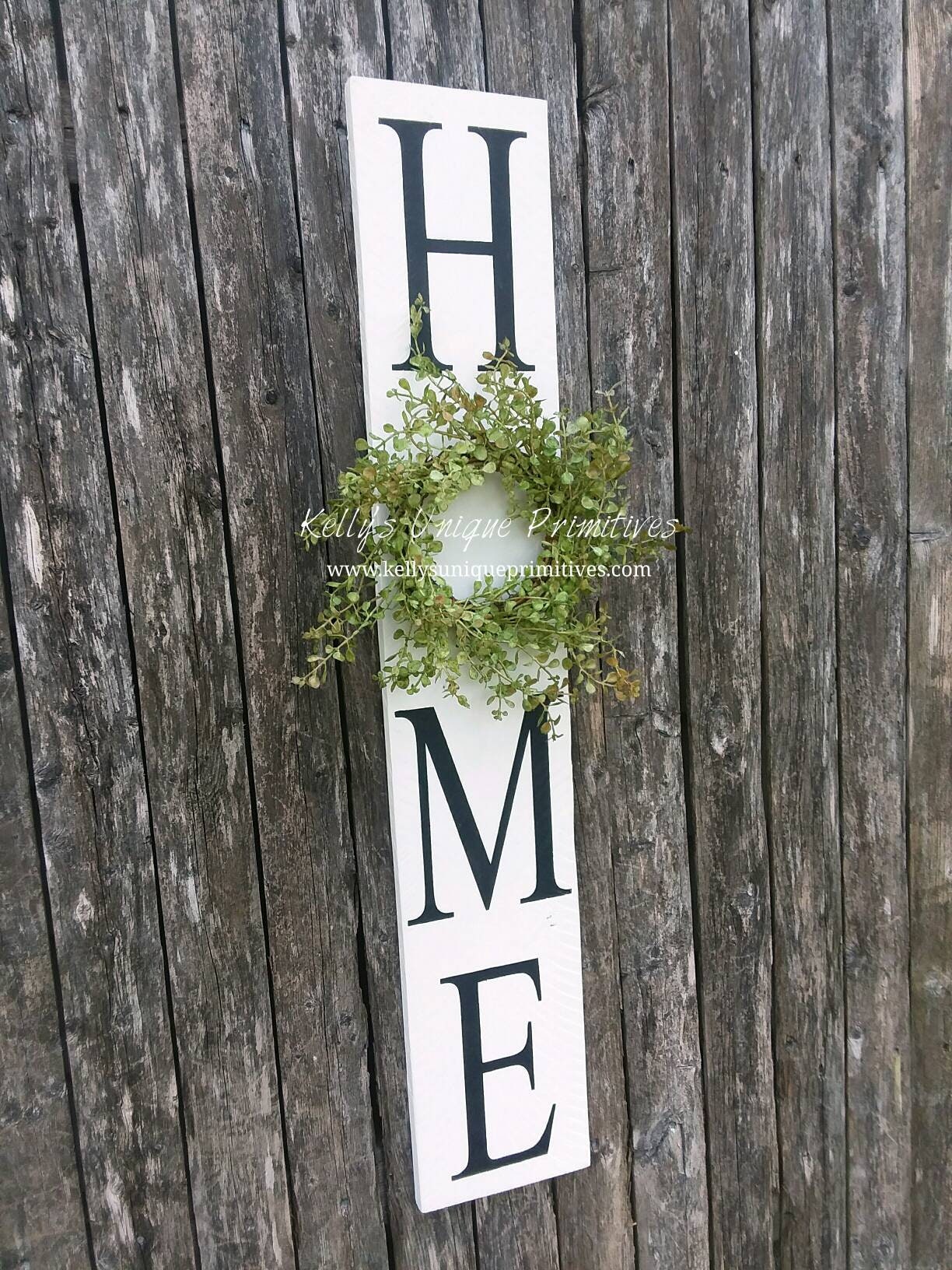 Vertical Home Sign Welcome Sign Home Decor Wall Decor Country Decor ...