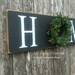 Horizontal Home Sign Welcome Sign Home Decor Wall Decor Country Decor ...