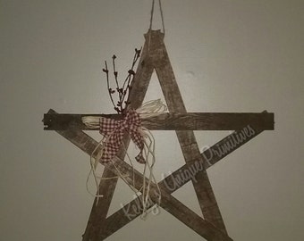 Rustic Star Decor | Etsy