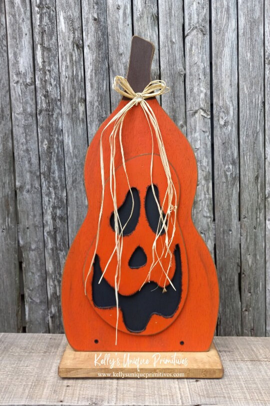 Wooden Spooky Jack O Lantern Halloween Decor - Etsy