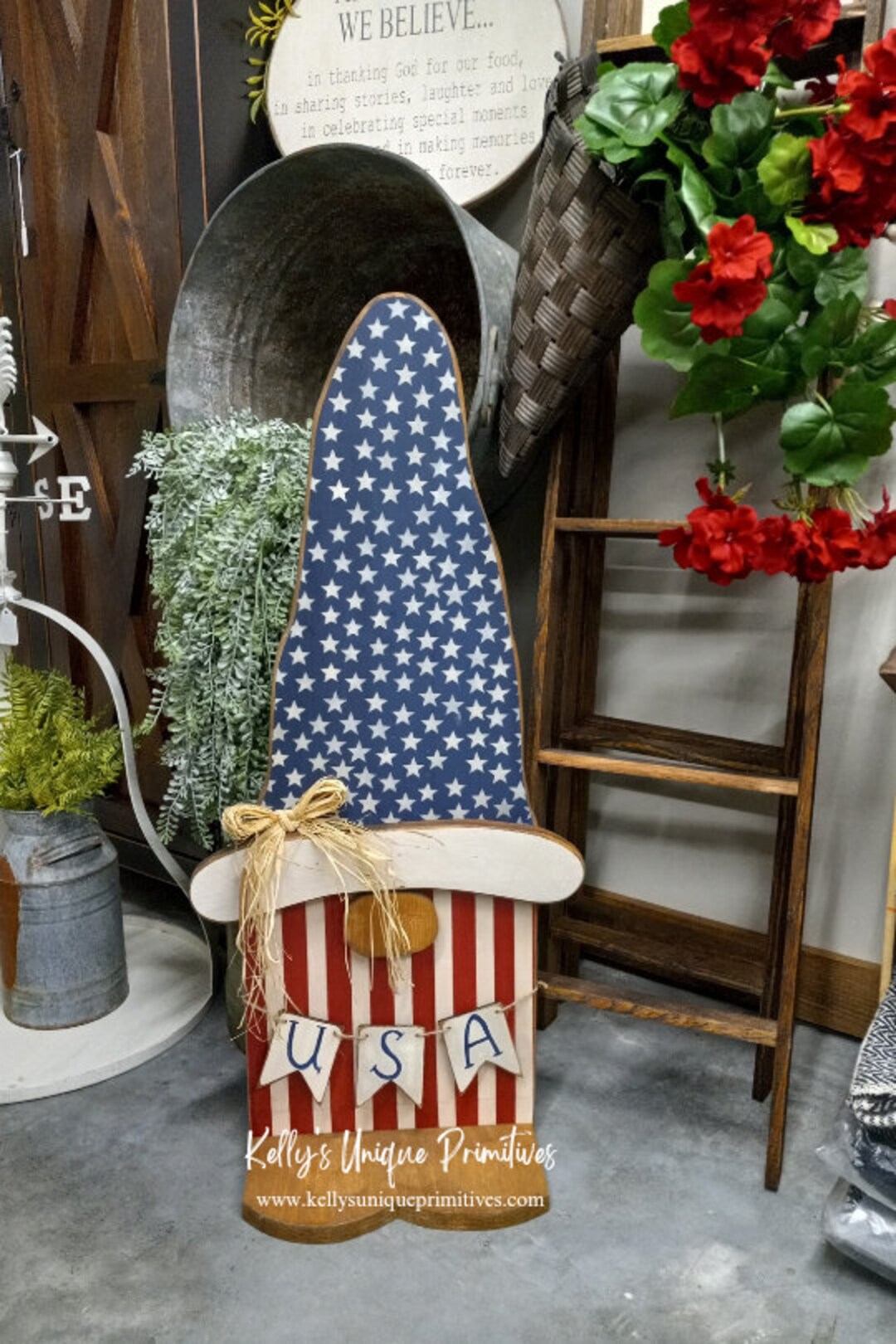 American Flag Gnomes Wooden Patriotic Gnome Home Decor - Etsy