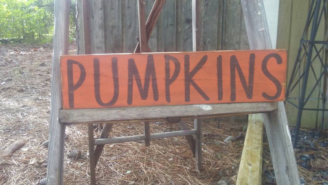 Pumpkins Signs Fall Decor Autumn Decor Pumpkin Decor Halloween Decor - Etsy