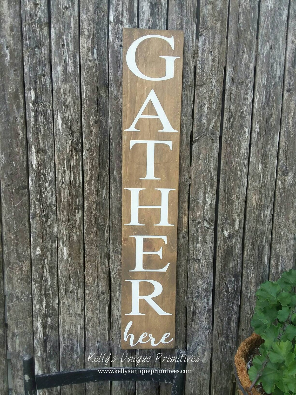 Gather Here Vertical Sign Gathered Decor Farmhouse Country - Etsy