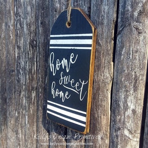 Home Sweet Home Large Wooden Tag Farmhouse Tags - Etsy