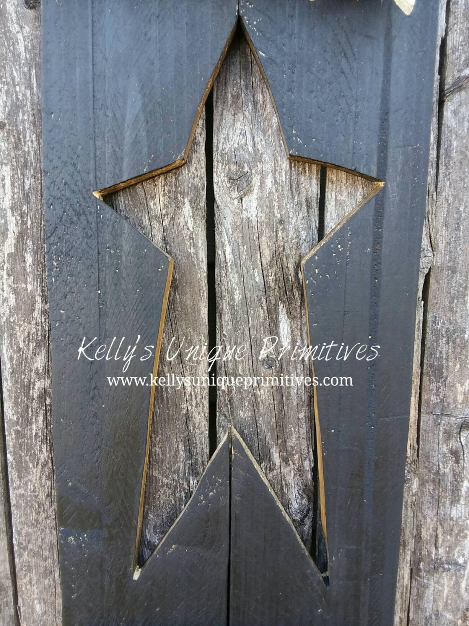 Wooden Distressed Shutter Stars Handmade Wall Decor Signs | Etsy