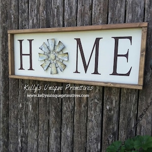Windmill Home Sign Farmhouse Home Signs Windmill Wall Decor Windmill ...