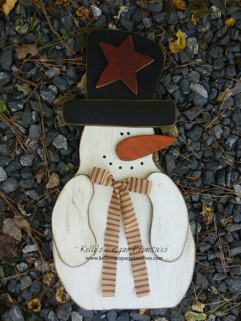 Primitive Snowman Top Hat Snowman Decor Winter Decor Outdoor - Etsy