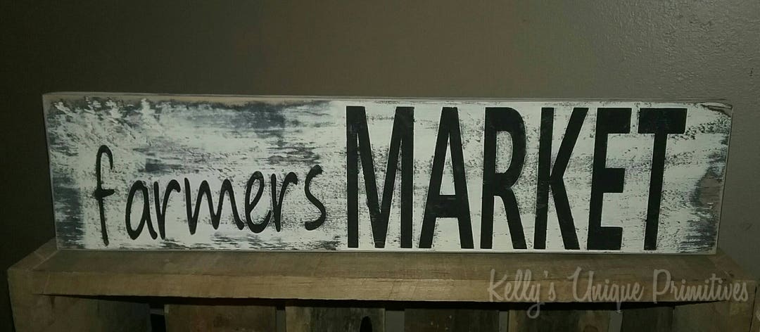 Farmers Market Sign Wall Decor Kitchen Decor Farmhouse Country Decor ...