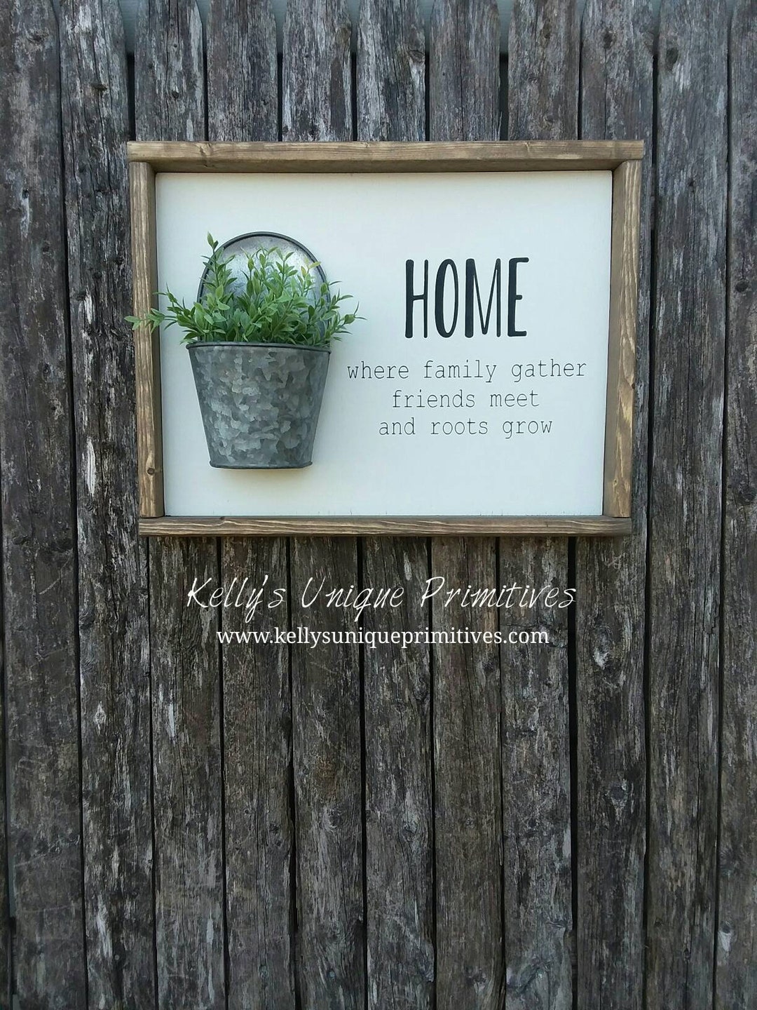 Home Where Family Gathers Friends Meet and Roots Grow Sign Framed Signs ...