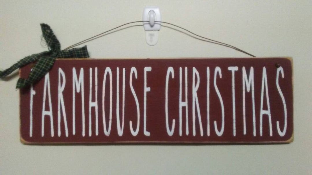 Farmhouse Christmas Sign Ornaments Christmas Decor Decorations ...