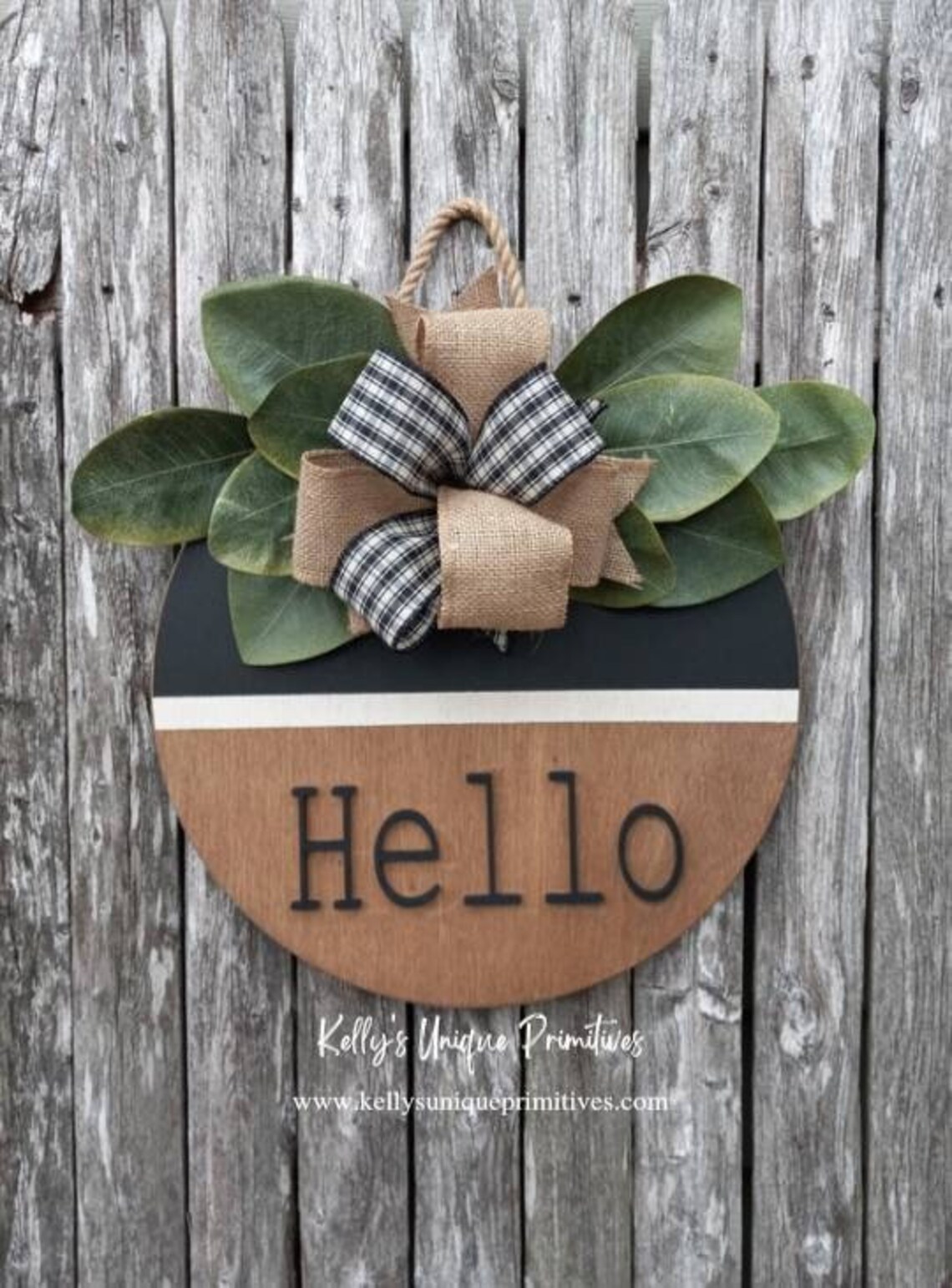 Hello Door Hanger Welcome Sign Entryway Decor - Etsy
