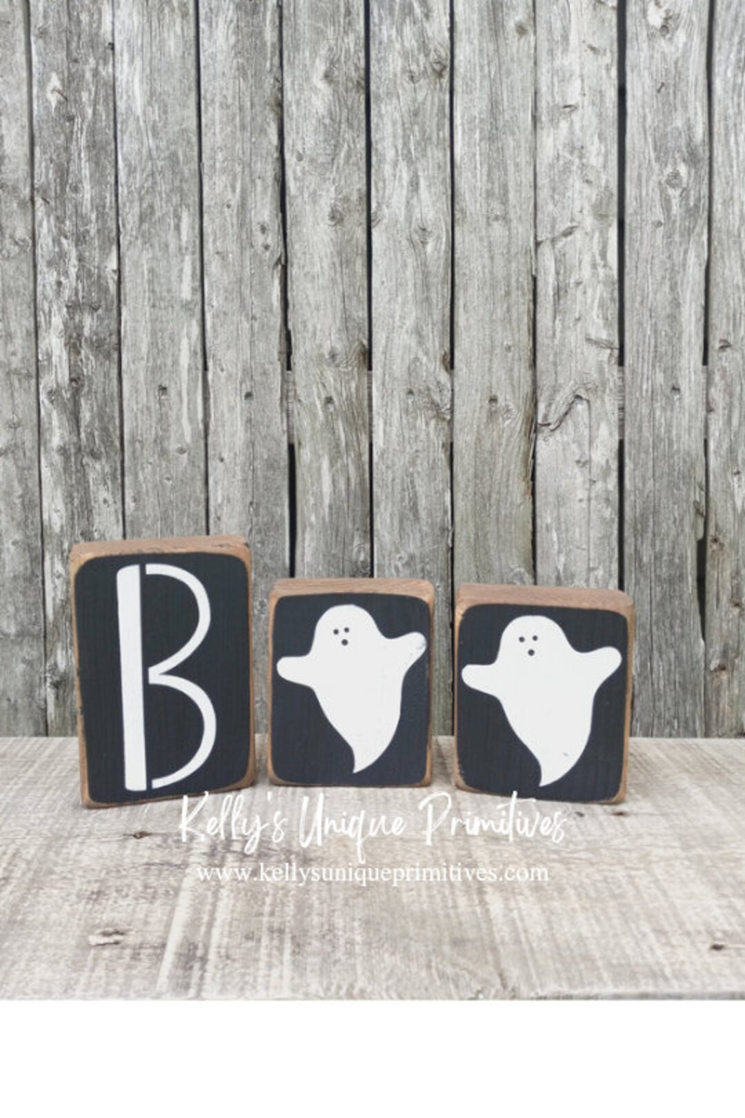 Wooden Boo Blocks Sign Halloween Decor Autumn Decor Rustic Fall Decor ...