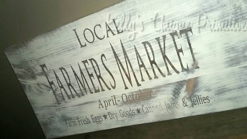 Local Farmers Market Farmhouse Sign Country Wooden Sign Wall - Etsy