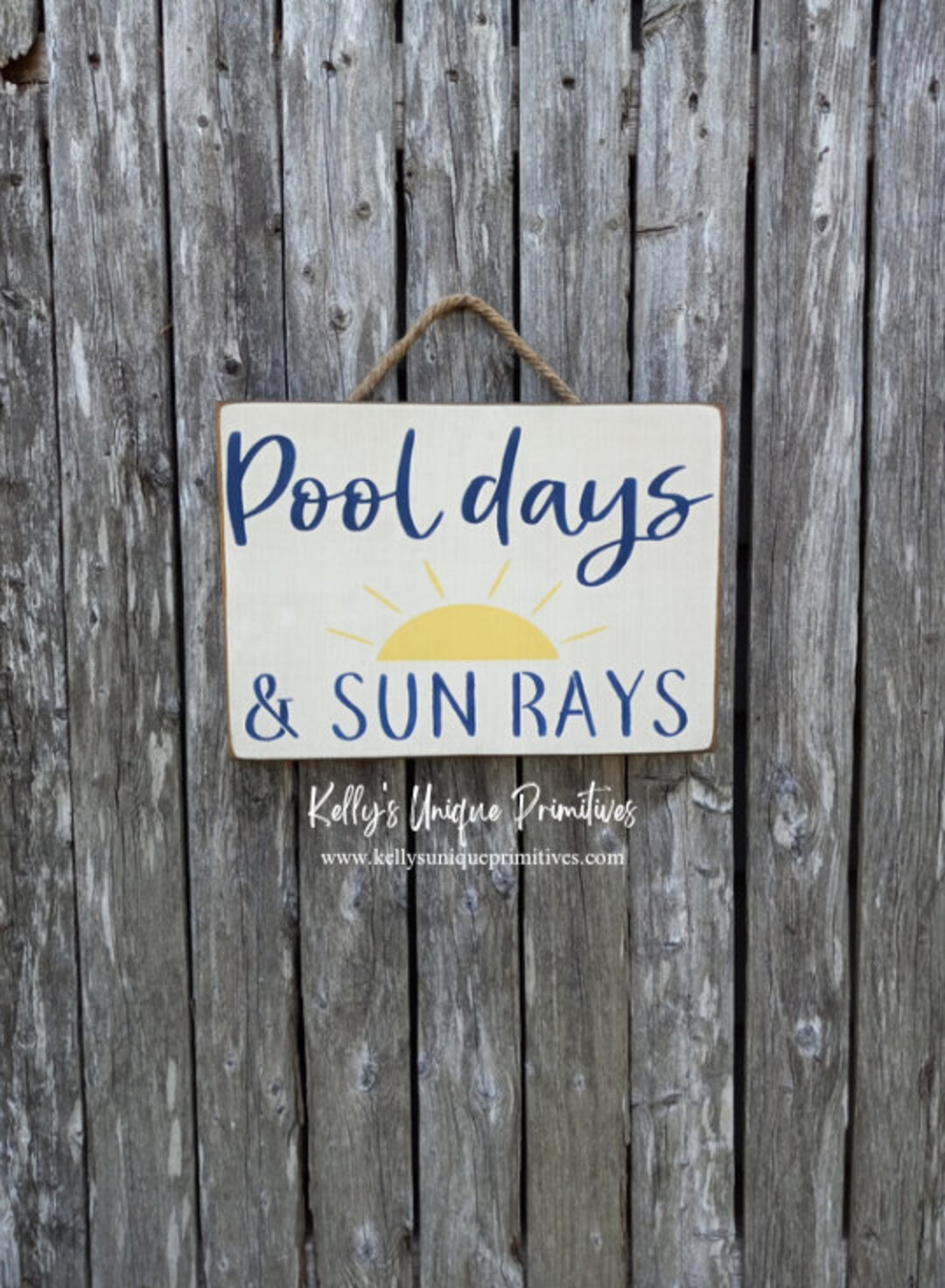 Pool Days and Sun Rays Pool Sign Pool House Decor - Etsy