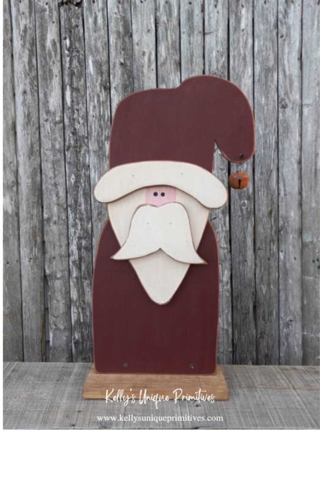 Wooden Primitive Santa Standing Christmas Decor - Etsy