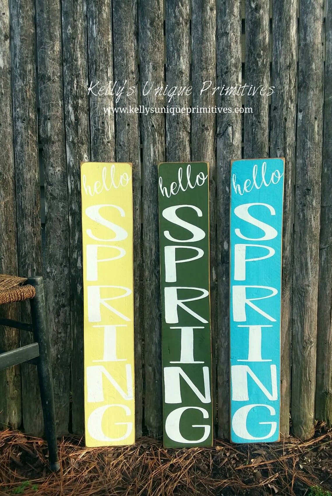 Hello Spring Vertical Sign Spring Decor Spring Signs Outdoor | Etsy