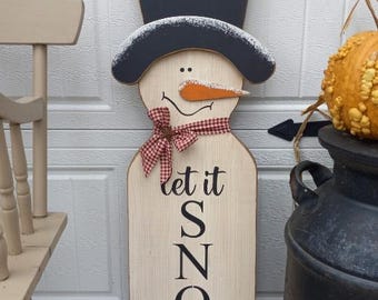 Snowman Leaner/ Winter Decor/ Christmas Decor - Etsy