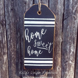 Home Sweet Home Large Wooden Tag Farmhouse Tags - Etsy