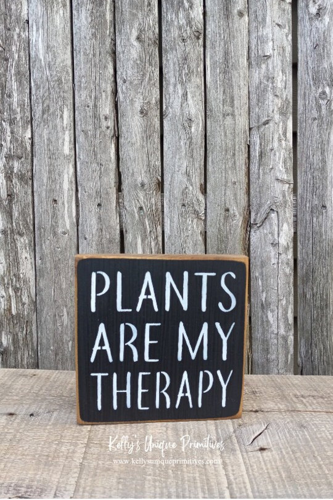 Plants Are My Therapy Sign Funny Plant Lady Gifts Garden Decor - Etsy