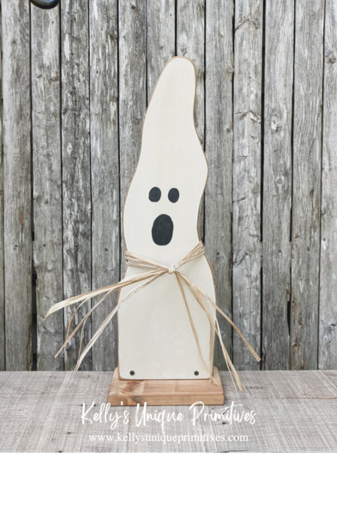 Wooden Primitive Ghost Standing Halloween Decor - Etsy