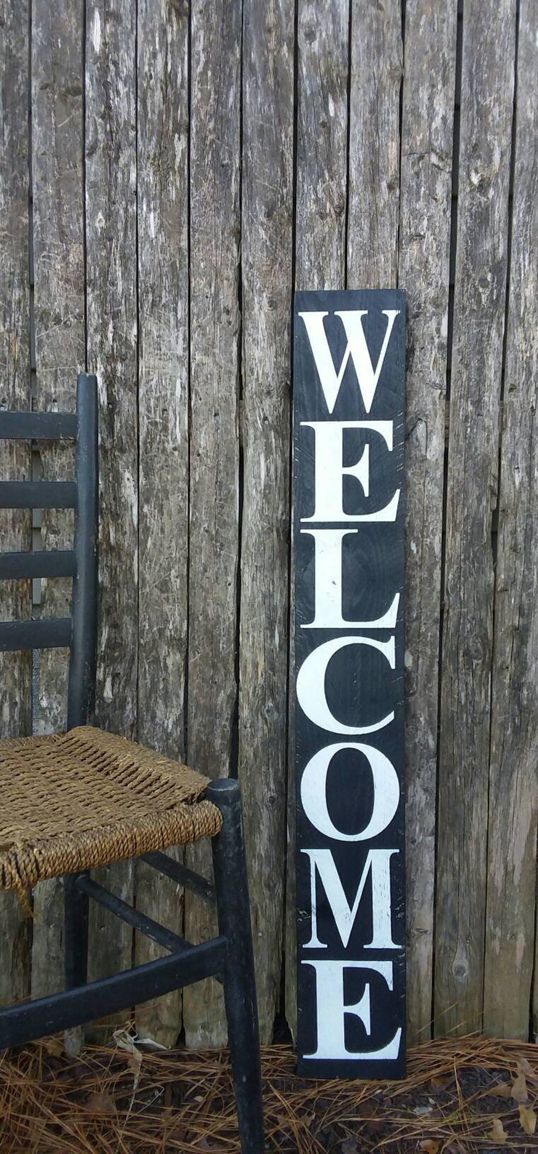 Vertical Welcome Sign Front Door Signs Country Decor - Etsy